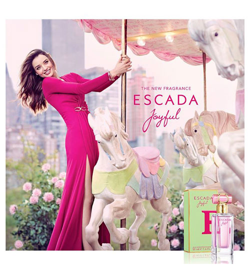 Miranda Kerr Escada Joyful için kamera karşısında - Trendus.com